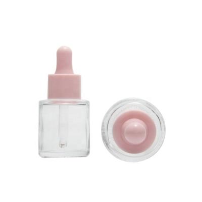 Cina La bottiglia di vetro del vetro trasparente della bottiglia del contagoccia del Odm di rosa ha personalizzato le bottiglie del siero in vendita