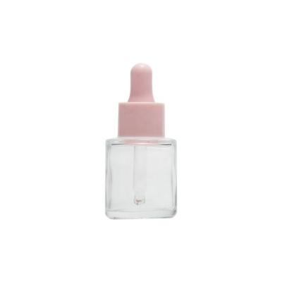 Cina La bottiglia di vetro del vetro trasparente della bottiglia del contagoccia del Odm di rosa ha personalizzato le bottiglie del siero in vendita