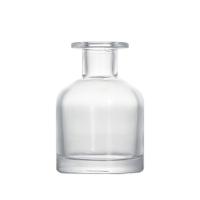 China Customised Round Clear 120ml Glass Bottle For Reed Diffuser for sale