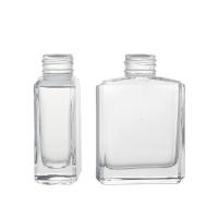 China Customised Round Clear 120ml Glass Bottle For Reed Diffuser for sale