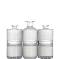 China Customised Round Clear 120ml Glass Bottle For Reed Diffuser for sale