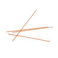 China Solid Round  3mm Thickness Orange Color Reed Diffuser Stick for sale