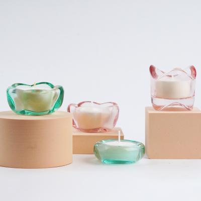China Velas Scented duradouros dos frascos de vidro coloridos românticos do projeto extravagante luxuoso à venda