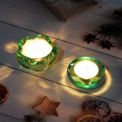 China Velas Scented duradouros dos frascos de vidro coloridos românticos do projeto extravagante luxuoso à venda