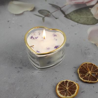 中国 大豆のワックスの家の芳香は蝋燭のガラス中心の形の瓶のギフト セットをかぎつけた 販売のため