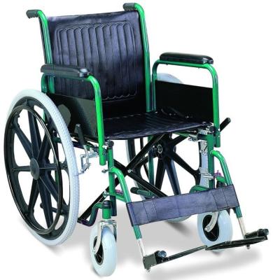 China Pneumatic MAG wheel Steel Manual Wheelchair Manufacturer in China for sale