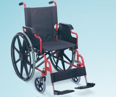 China Steel Manual Wheelchair Detachable Footrest, Flip up Armrest MAG wheel FS909B for sale