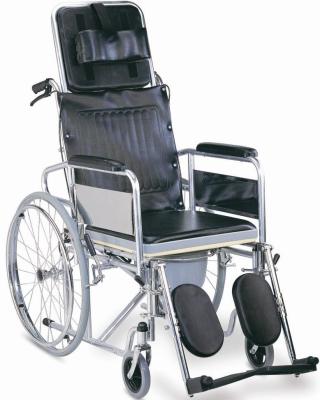 China Hoper mobility medical equipment foldable chromed steel commode chair for sale