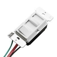 China Wall Mount LED Triac Dimming Switch 120V with 150W LED/600W Halogen Capacity and 5-100% Dimming Range for sale