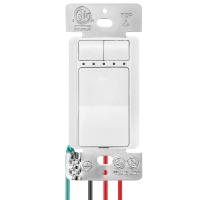 China Single Pole Rocker Paddle Dimmer Switch 120V 150W-600W Load Capacity with 5%-100% Dimming Range for sale