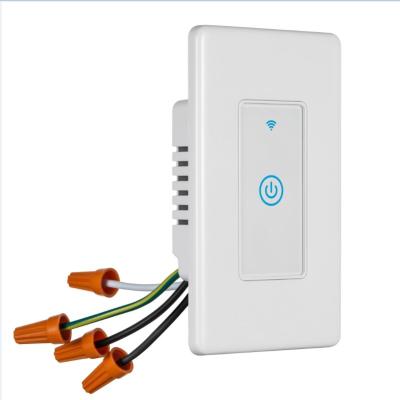 China Single Pole Tuya Smart Switch Wall Mounted Intelligent 240V 10A for sale