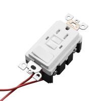 China Tamper Resistant 15A GFCI Electrical Outlet with LED Indicator - 125V, 0.025s Trip Time for sale