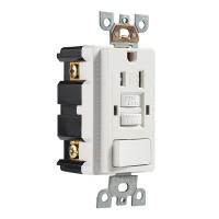 China Tamper Resistant 15A GFCI Electrical Outlet with LED Indicator - 125V, 0.025s Trip Time for sale