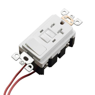 China Kitchen Or Washing Room Applied GFCI Socket 20A With Light Switch for sale