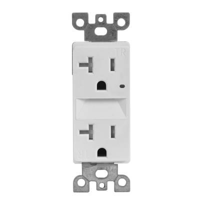 China Wall Mounted Electrical Socket With Night Light 20A 125V for sale