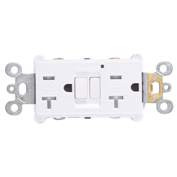 Quality 125V 20A Slim GFCI Electrical Outlet Self Test Grounding Fault Interruptor for sale