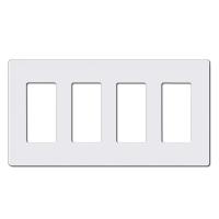 China 4-Gang Screwless Wall Plate for US Sockets & Switches - 8.35
