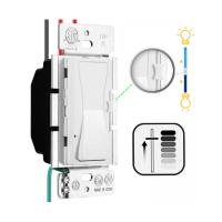 China 0-10V Wall Mount Dimmer Switch for LED Panel Lights - 150W LED Load, 600W Halogen, AC 100-277V for sale