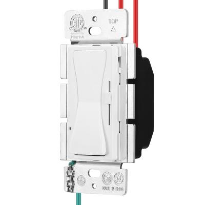 China Wall Mount Dimmer Switch LED Panel Light Dimmable 3 Way Rocker Switch for sale