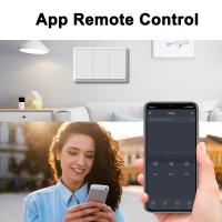 China 2 Gang Smart Light Switch WiFi App Voice Control Mechanical Click On Off for sale