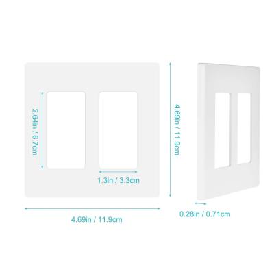 China White Or Black Used Mostly Electrical Switch Cover Plate Accessory Of Socket Manufactured From Materials Ensuring Long Lasting for sale