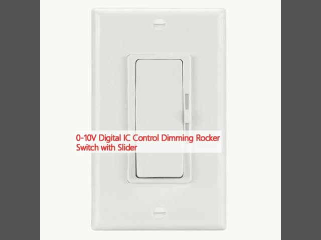 0-10V Digital IC Control Dimming Rocker Switch with Slider