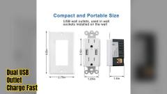 Dual USB Outlet ETL Listed Hotel Charger