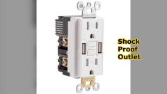 Secure GFCI Outlet A  USB Protects You