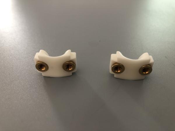 Quality Small Size 99 alumina porcelain eye Threaded Porcelain Tube Textile Machine for sale