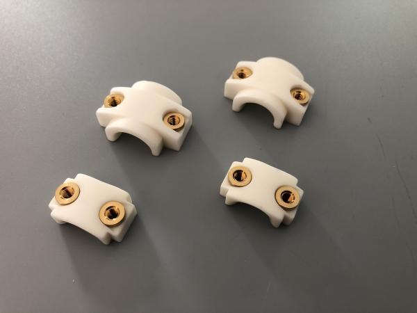Quality Small Size 99 alumina porcelain eye Threaded Porcelain Tube Textile Machine for sale