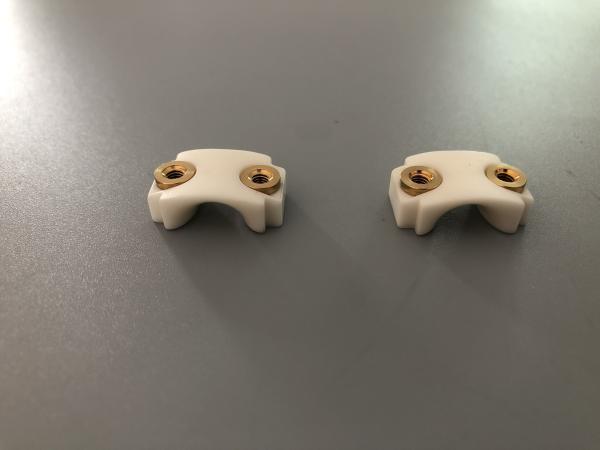 Quality Small Size 99 alumina porcelain eye Threaded Porcelain Tube Textile Machine for sale