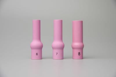 China TIG Torch Consumables Ceramic Tig Cups 130-07 Series Ceramic Nozzle Alumina Gas Lens for sale