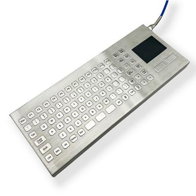 China SUS304 Clavier de bureau industriel IP67 Clavier en acier inoxydable Résistant à la violence for sale