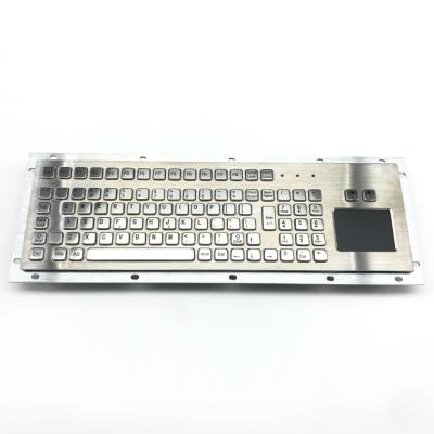 China IP65 / IK07 Industriële roestvrijstalen toetsenbord met volledig functionele 2 toetsen touchpad Te koop