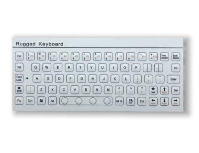 China IP67 68 Keys Mini Industrial PC Keyboard Lightweight Anti Static Rugged Keyboard Rear Panel Mounted -40℃ for sale