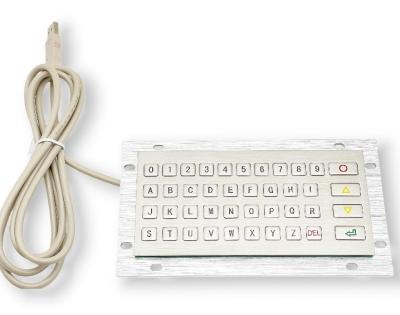 China Clavier à panneau léger monté Mini clavier industriel en acier inoxydable for sale