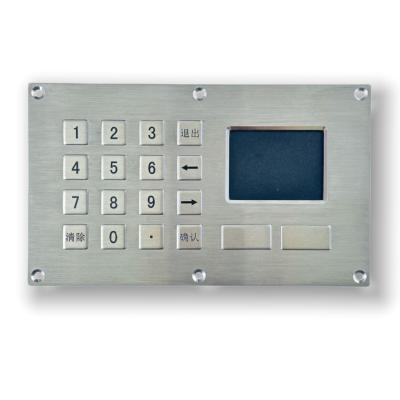 IP65/IK07 Résistant à l'eau/à la poussière clavier industriel en acier inoxydable intégré avec interface USB TouchPad