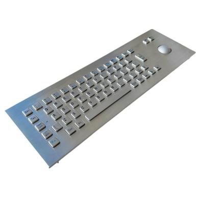 China Best Price Stainless steel IP65 Water Proof Industrial Keyboard With stainless steel Trackball Vandal Proof IK07 Multiple languages for sale