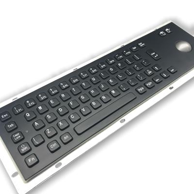 China KIOSK IP65/IK07 Stainless Steel Industrial Keyboard With Trackball Waterproof Dustproof Explosionproof Rear Panel Mounted -40℃ Industrial Stainless-Steel Keyboard with Trackball F3-TB38-B waterproof d for sale
