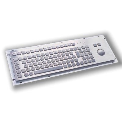 China Waterproof Dustproof Explosionproof -40℃ Industrial Stainless-Steel Keyboard with Maintenance-Free Trackball for sale