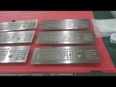IP65 / IK07 Painel de montagem teclado de aço inoxidável teclado industrial 2 teclas touch pad