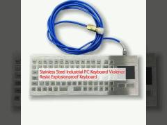 Stainless Steel Industrial PC Keyboard Violence Resist Explosionproof Keyboard