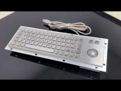 industrial keyboard with trackball