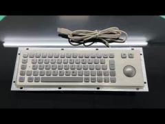 IP65 Stainless Steel Keyboard with Trackball Ourdoor using  Supported Water Proof
