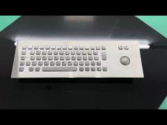 Industrieel toetsenbord roestvrij staal met trackball IP65 KIOSK buiten