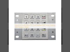 Pin Code Keypad com revestimento de prata e peso de 21 mg/pc
