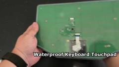 F8 Silicon Rubber Keyboard with Touchpad Backlight