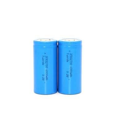 China 32700 Lithium Iron Phosphate Battery Cell 3.2V 6000mAh  LiFePO4 3C Discharge for sale