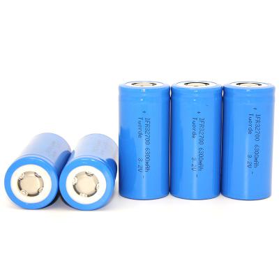 China Energy Efficient 32700 Battery Cell , 6300mAh LiFePo4 Battery Cell For Electric Tools for sale