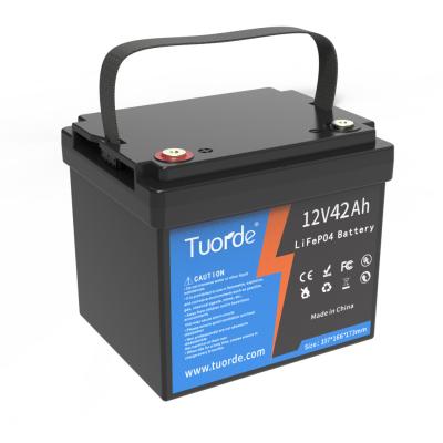 China BMS loodzuurvervangende batterij 12V 42Ah Deep Cycle Power Storage Te koop